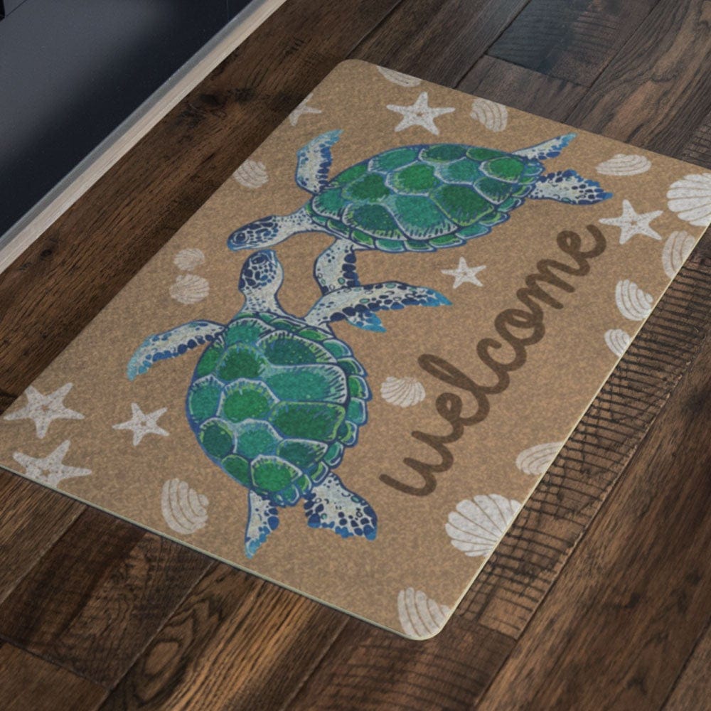Welcome Sea Turtle Doormat, Turtle Doormat – Hope Fight